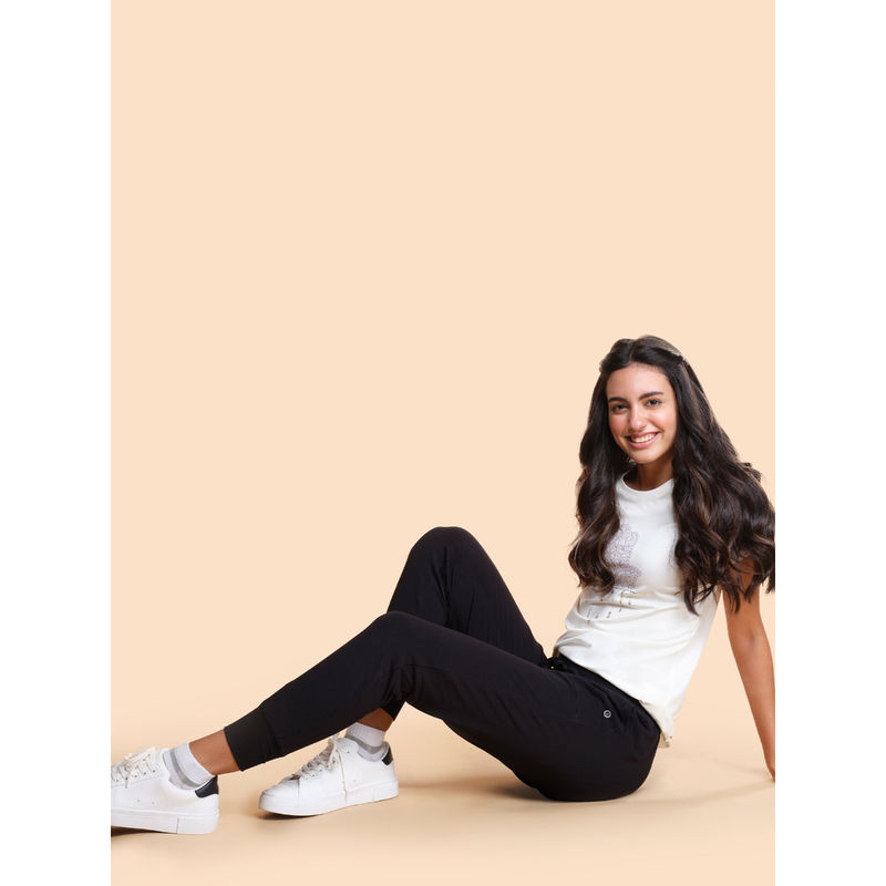 Buy Enamor E066 Lounge Jogger - Black Online