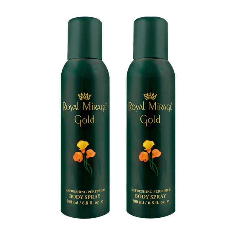 Buy Royal Mirage Gold Refreshing Perfumed Body Spray - Pack Of 2 Online