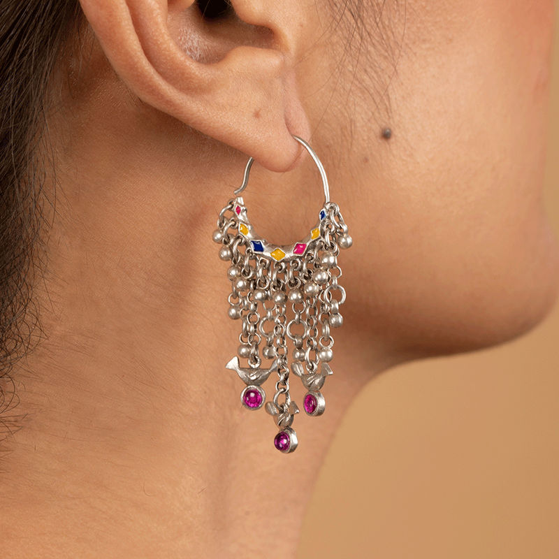 Buy Shaya by CaratLane Sudo Motif Hoops Online