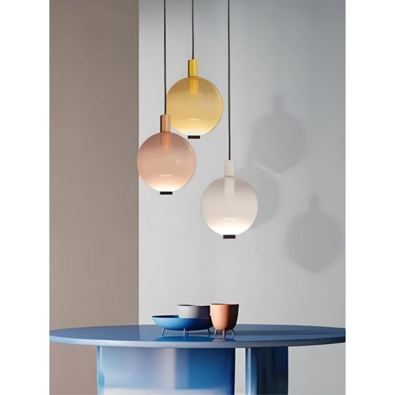 Buy The Art House Postmodern Pink Gradient Spherical Pendant Led Globe ...