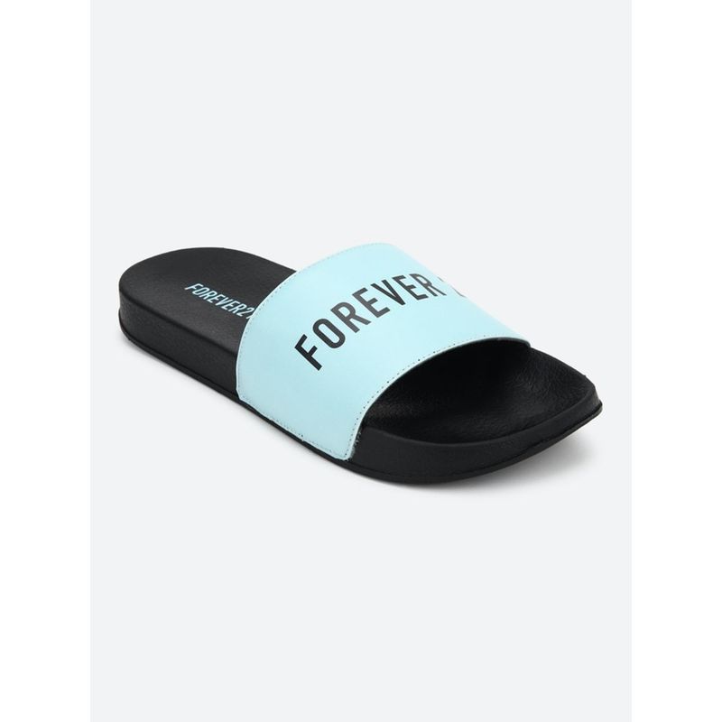 Forever 21 Blue Printed Sliders: Buy Forever 21 Blue Printed Sliders ...
