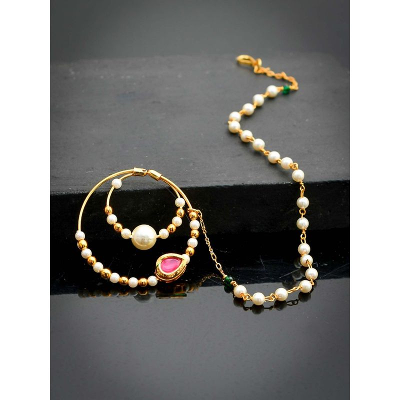 Silvermerc Designs Gold Plated Rani Nose Ring: Buy Silvermerc Designs ...