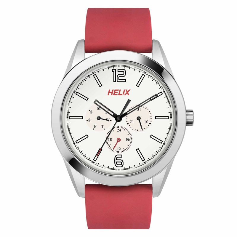 Buy Helix Men White Round Dial Analog Watch - TW031HG18 (M) Online