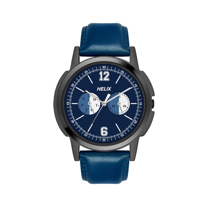 Buy Helix Men Blue Round Dial Analog Watch - TW050HG03 (M) Online