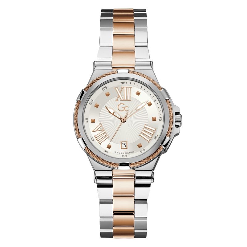 Buy Guess Women Gsc Structure Cable White Round Dial Analog Watch ...