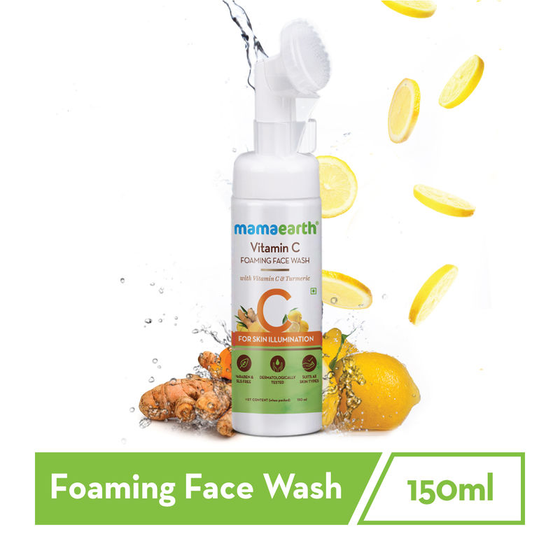 Mamaearth Vitamin C Foaming Face Wash With Vitamin C And Turmeric Buy