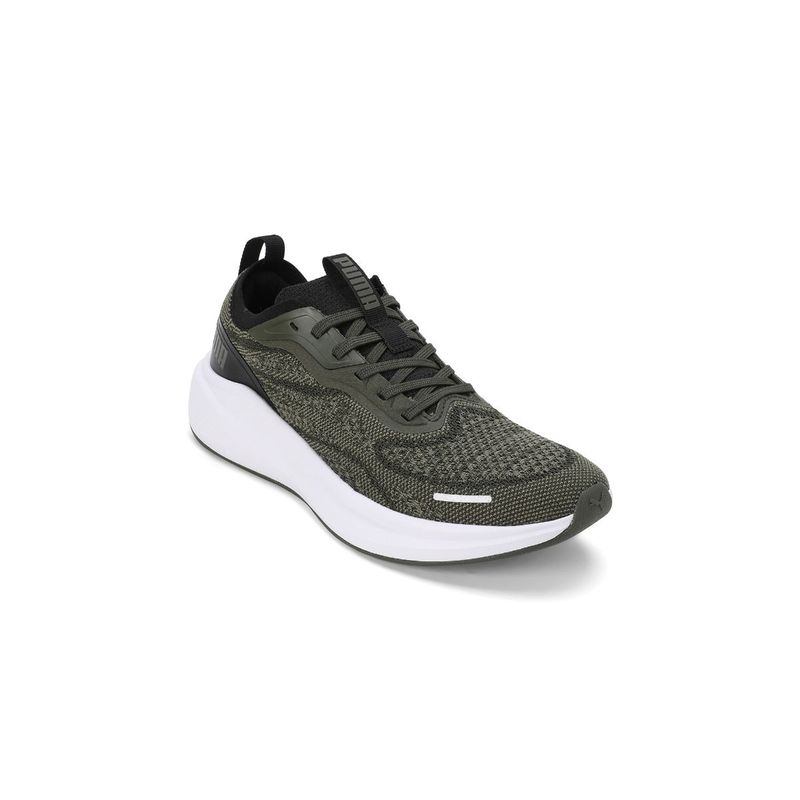 Buy Puma Skyrocket Lite Engineered Unisex Olive Green Running Shoes Online