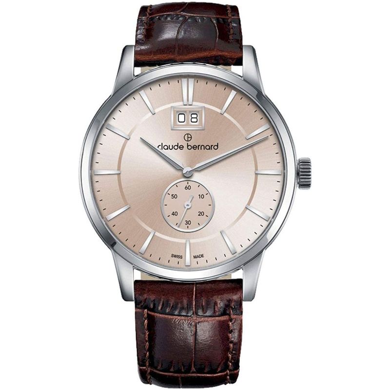 Buy Claude Bernard Classic Date|Small Seconds Analog Silver Dial Color ...
