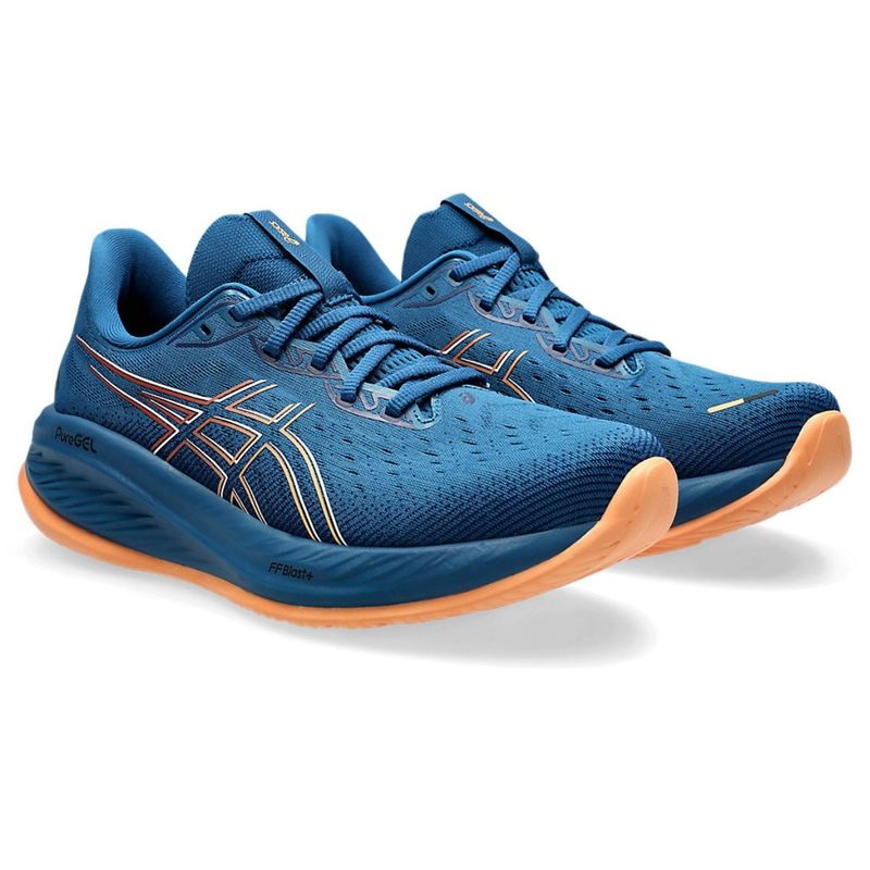 Buy ASICS Men Gel-Cumulus 26 Blue/Faded Orange Running Shoes Online