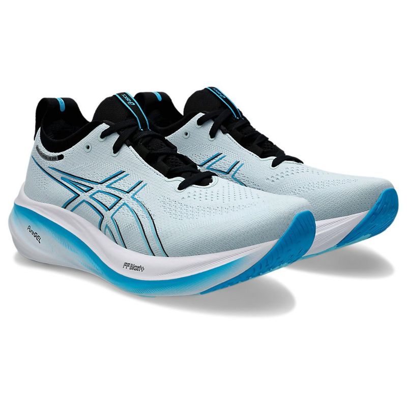 Buy ASICS Men Gel-Nimbus 26 Blue/Bright Cyan Running Shoes Online