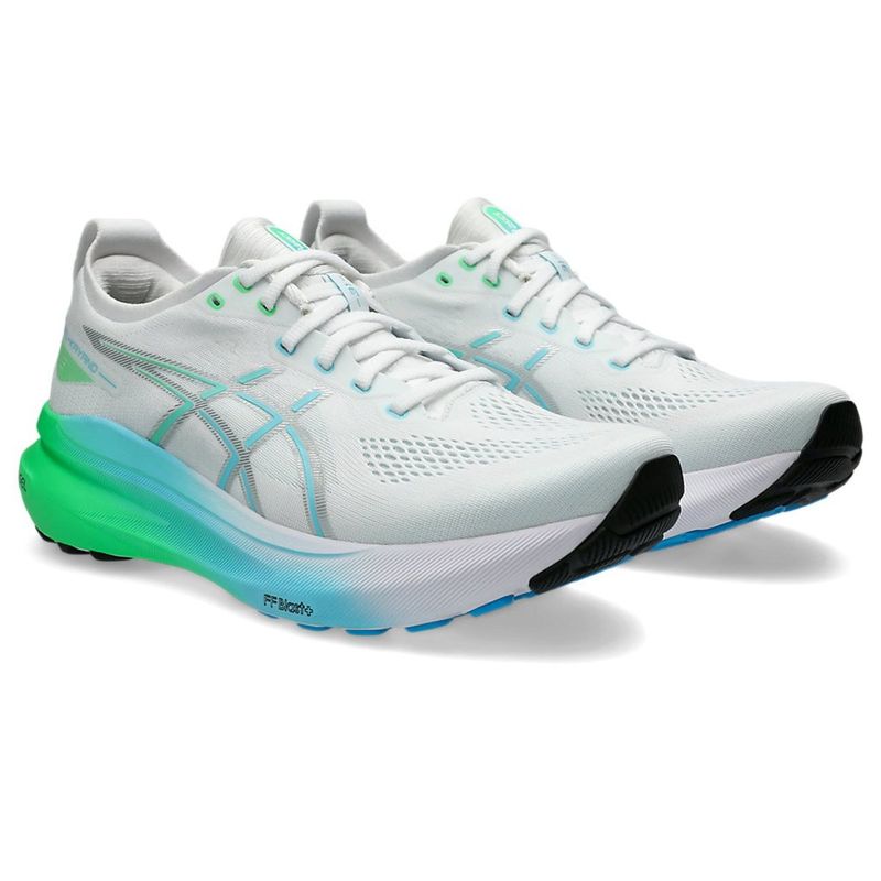 Buy ASICS Men Gel-Kayano 31 White/Bright Cyan Running Shoes Online