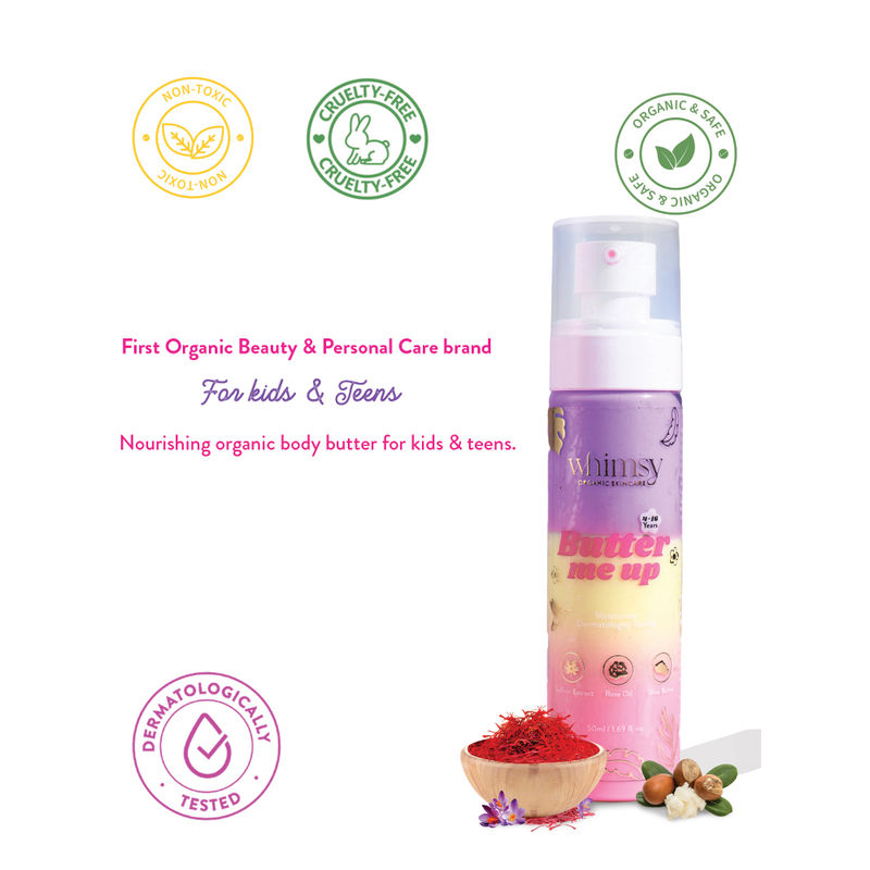 Buy Whimsy Beauty Butter Me Up Moisturizer For Kids Preteens And Girls ...