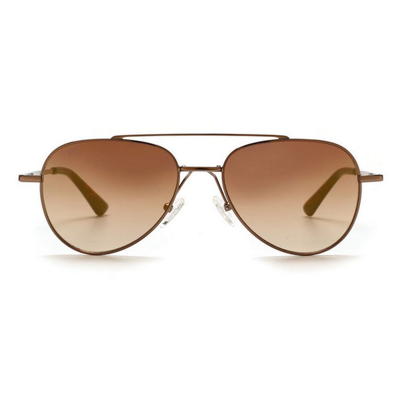 Buy French Connection Brown Gradient Lens Aviator Sunglass Full Rim ...