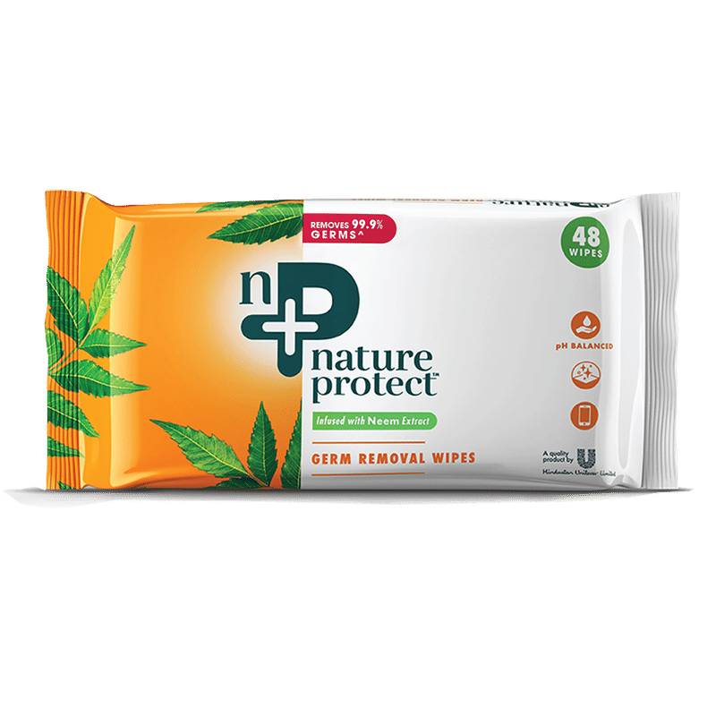 Buy Nature Protect Germ-Removal Multipurpose Wipes - 48 Wipes Online