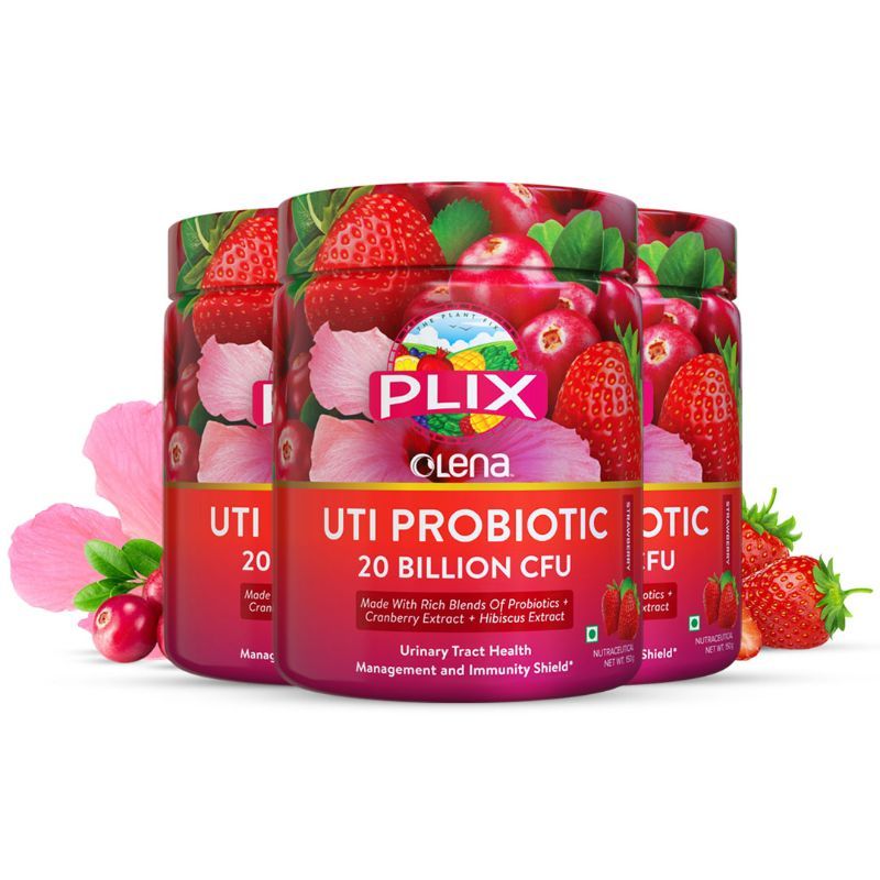 Plix Uti Probiotic Drink- Strawberry Flavour - Pack Of 3: Buy Plix Uti ...