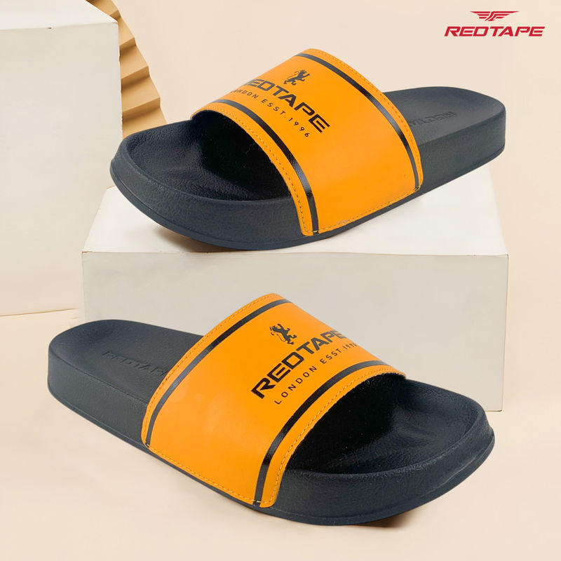 Buy Red Tape Women Eva Comfort Sliders Orange Online