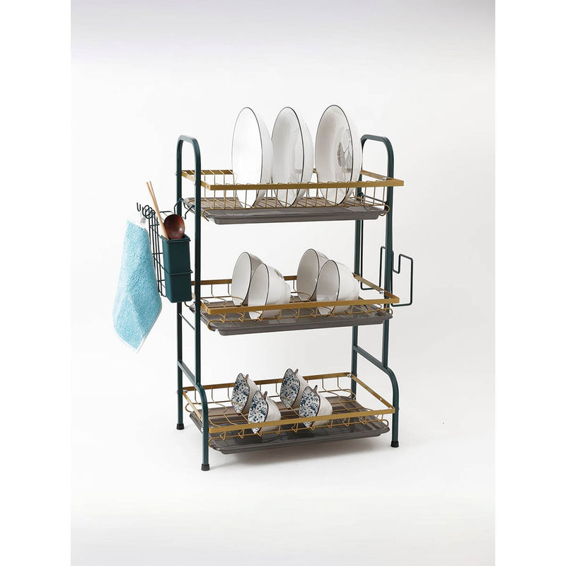 Buy The Better Home Kitchen 3 Layer Dish Rack, Multi-Color Online