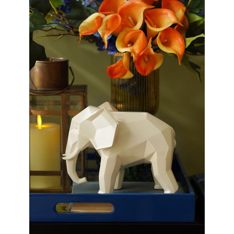 Buy Pure Home + Living Ivory Polyresin Elephant Figurine Online