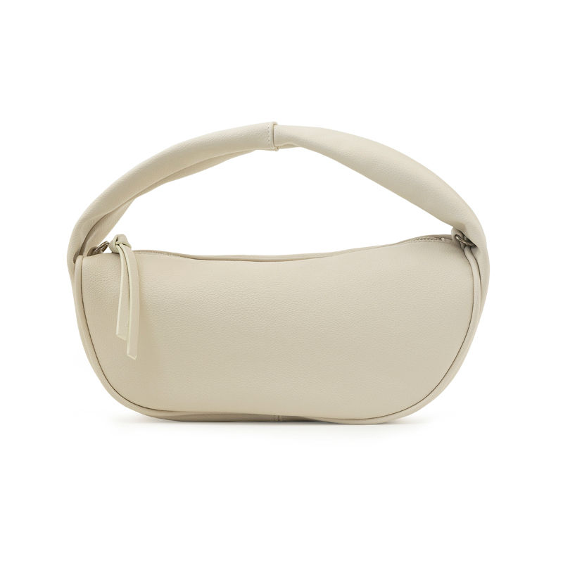 Buy NUFA Half Moon Top Handle White Crossbody Bag Online