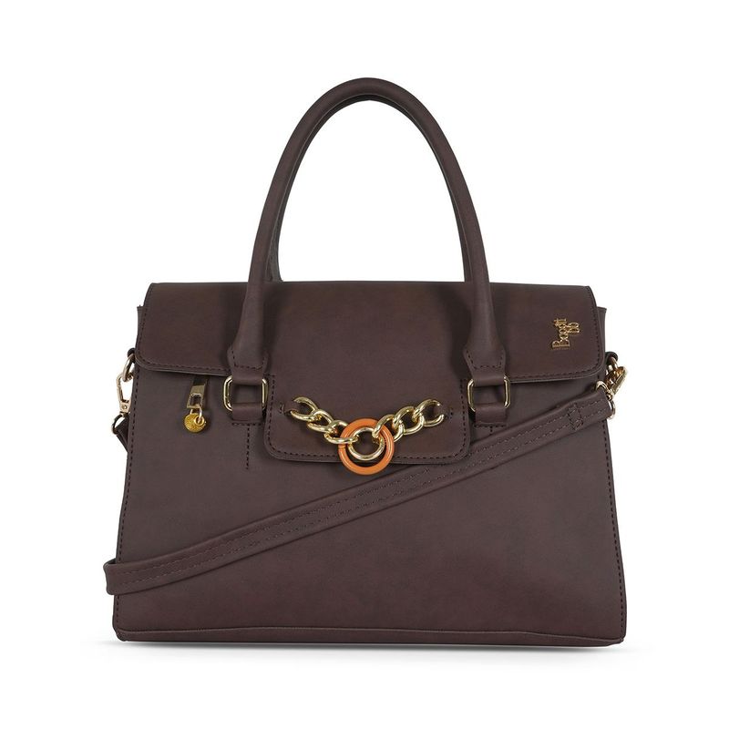 Buy Baggit L Clog Scan Choco Brown Handbag Online