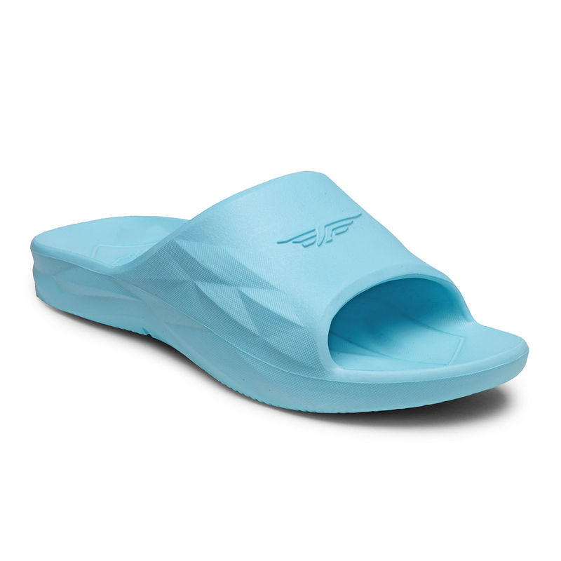 Buy Red Tape Solid Sky Blue Sliders Online