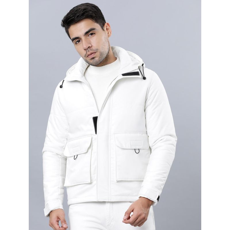 Buy HIGHLANDER Men White Solid Puffer Jacket Online