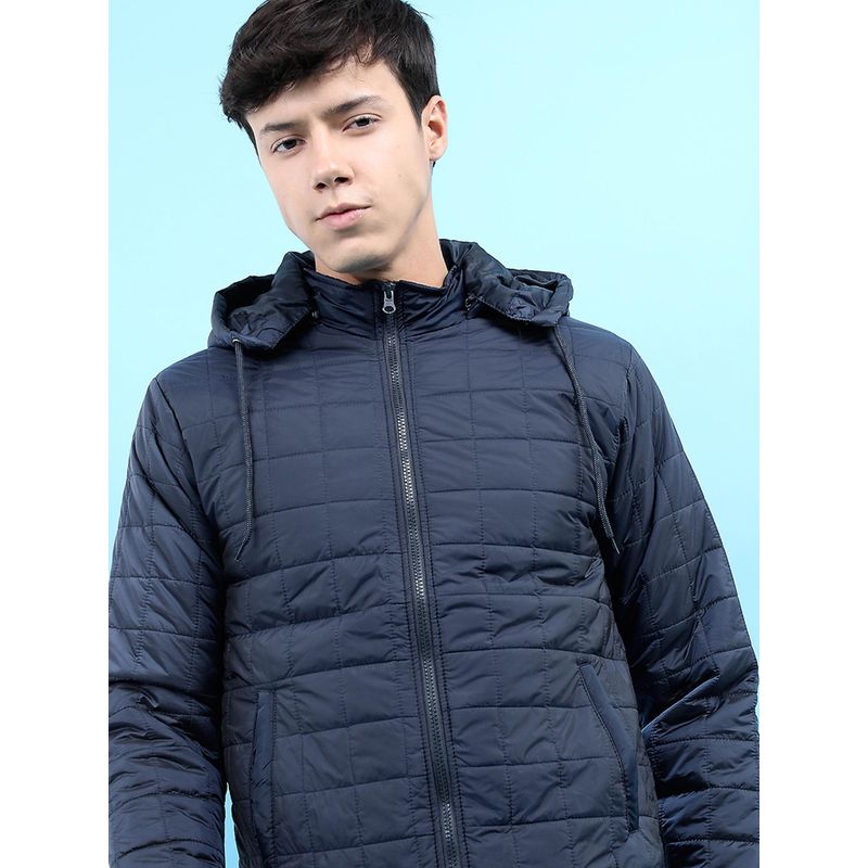 Buy HIGHLANDER Men Navy Blue Solid Puffer Jacket Online