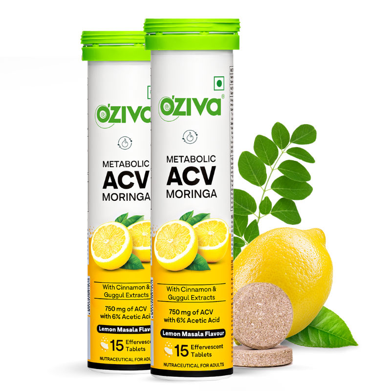 Buy Oziva ACV Moringa To Control Cravings, Apple Cider Vinegar, No ...