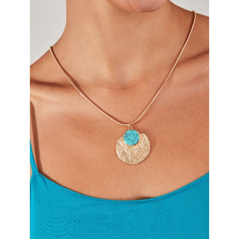 Buy Accessorize London Women's Disc Pendant Necklace Online