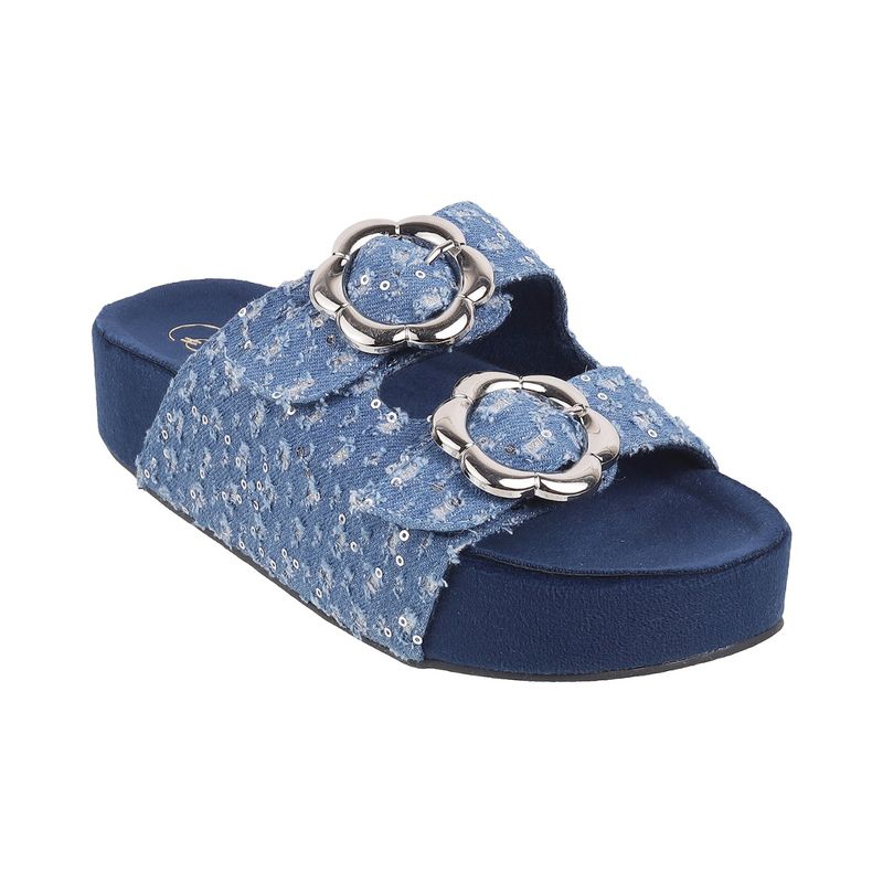 Buy Catwalk Blue Causal Women Platform Sandals Online