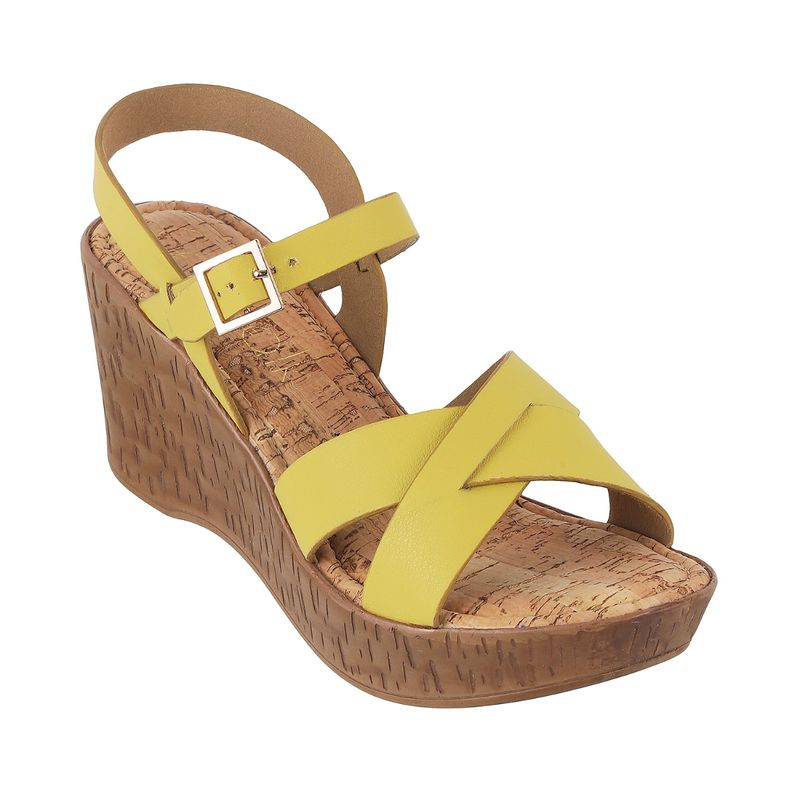 Buy Catwalk Yellow Causal Women Wedges Heels Online