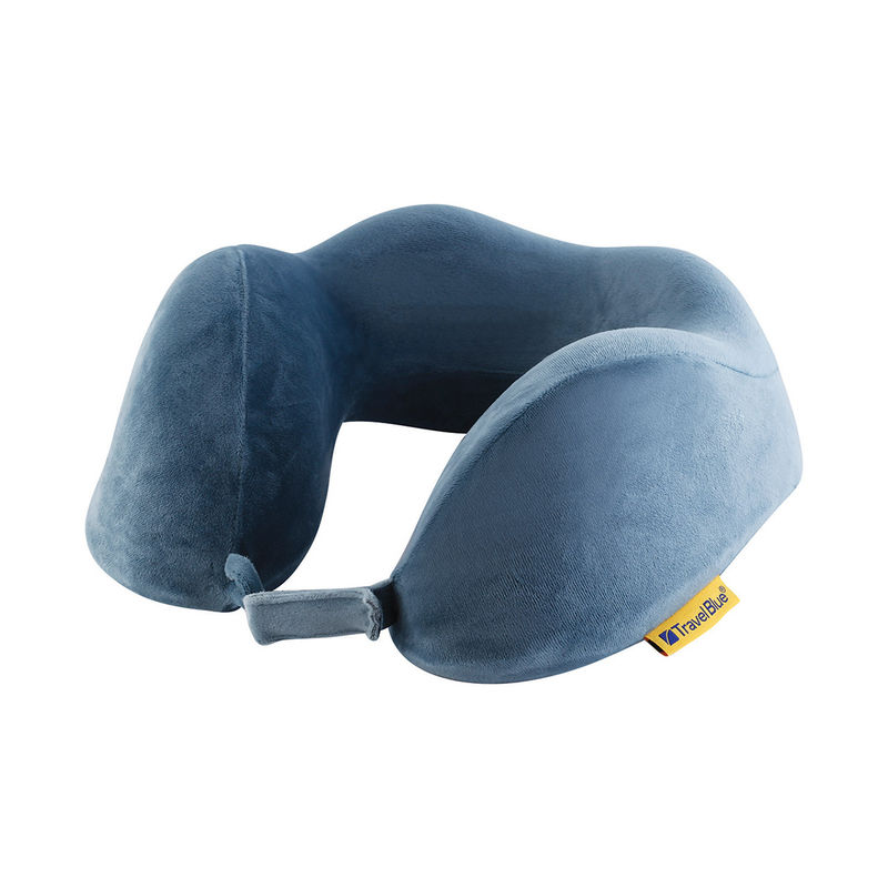 Buy Travel Blue Tranquillity Memory Foam Travel Pillow Blue Wider Fit ...