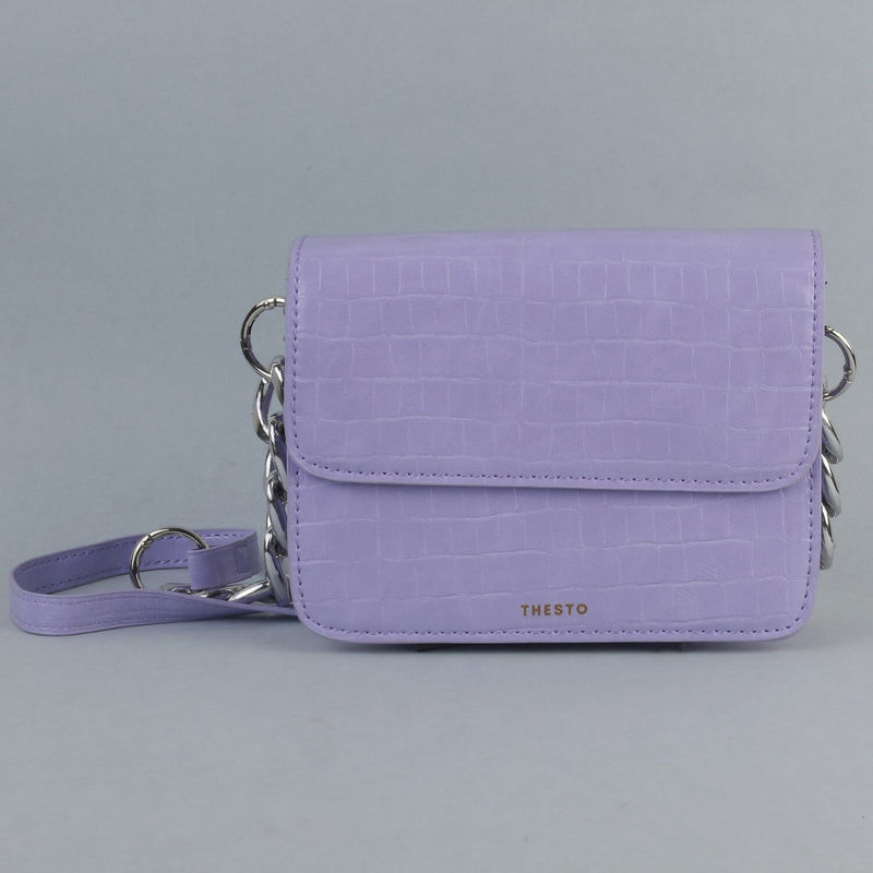 Buy THESTO Purple Croc Geometric Sling And Cross Bags Online