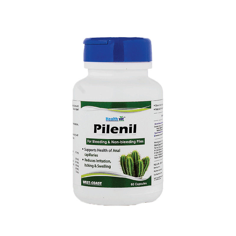 Buy HealthVit Pilenil Capsules For Bleeding & Non-bleeding Piles Online