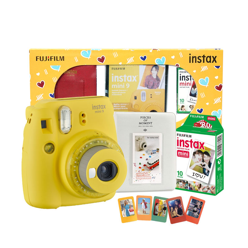 Buy Fujifilm Instax Mini 9 Surprise Box Clear Yellow Camera Online