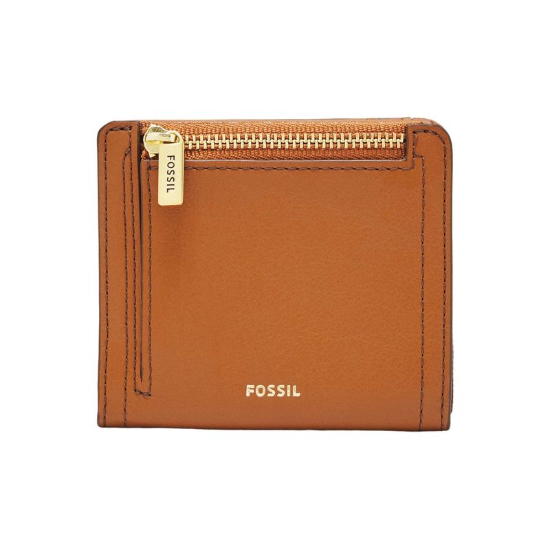 Buy Fossil Logan Embroidered Brown Leather Wallet (S) Online