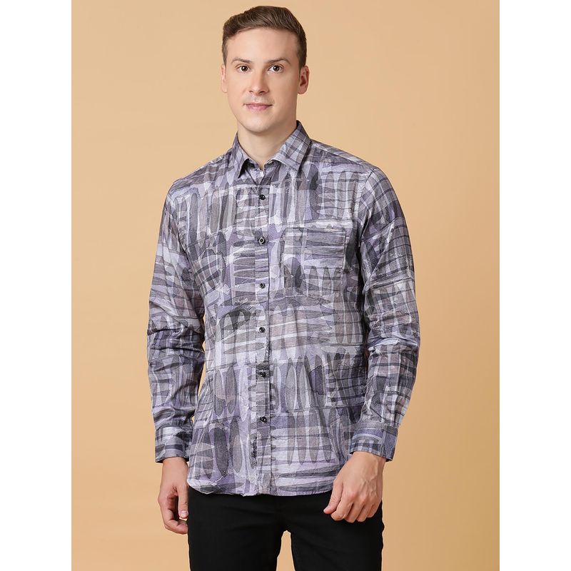 Buy TABARD Pure Cotton Full Sleeve Collared Shirt for Men Multi-Color ...