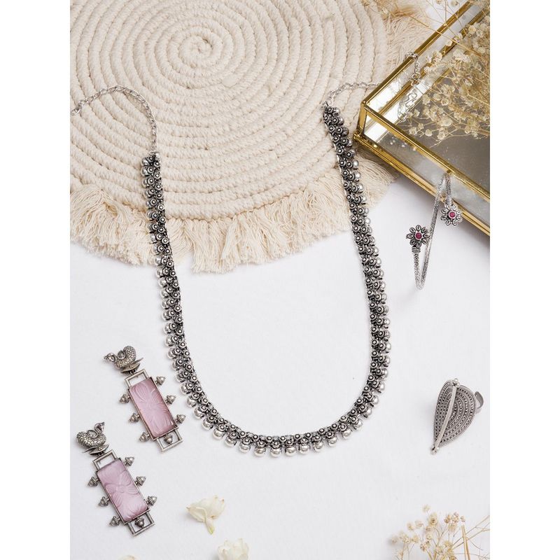 Buy Teejh Jaya Silver Oxidised Jewelry Gift Set Online