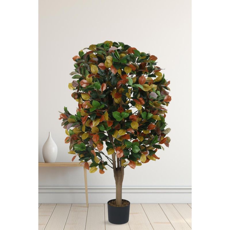 Buy Home Bloom Artificial Southern Magnolia & Ficus Potted Plant Online
