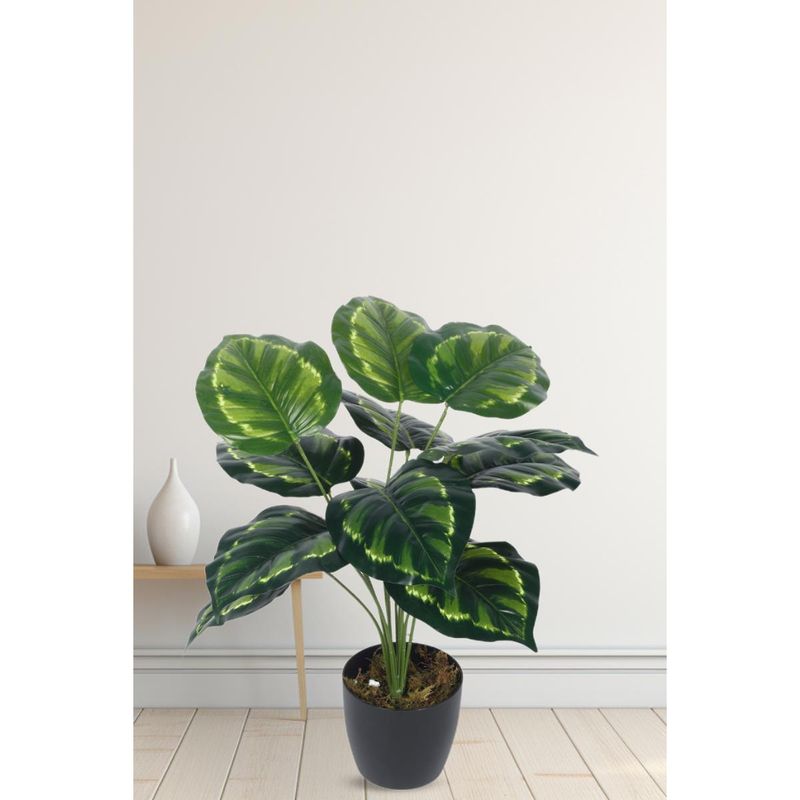 Buy Home Bloom Artificial PVC Big Leaves Plants for Indoor Outdoor with ...