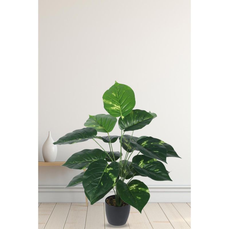 Buy Home Bloom Artificial PVC Pothos Big Leaves Plants for Home with ...