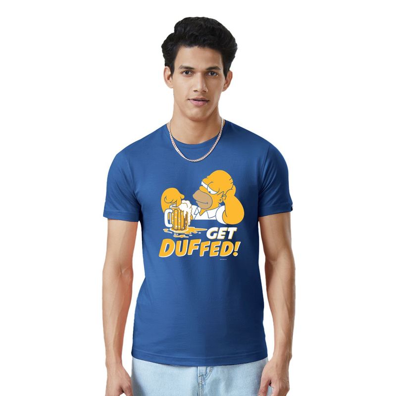 Buy The Souled Store Official The Simpsons Get Duffed T-shirts For Men ...