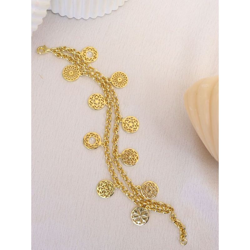 Buy Perfectly Average Charms Chain Bracelet | 18K Gold Plated Jewellery ...