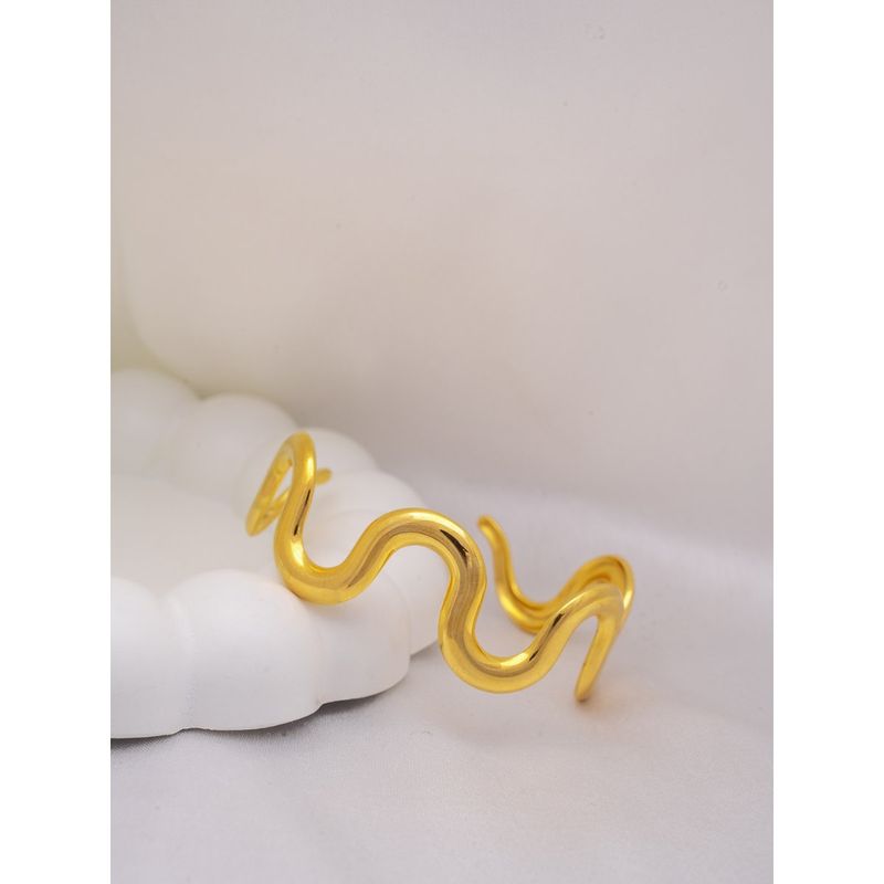 Buy Perfectly Average Wave Cuff Bracelet Online