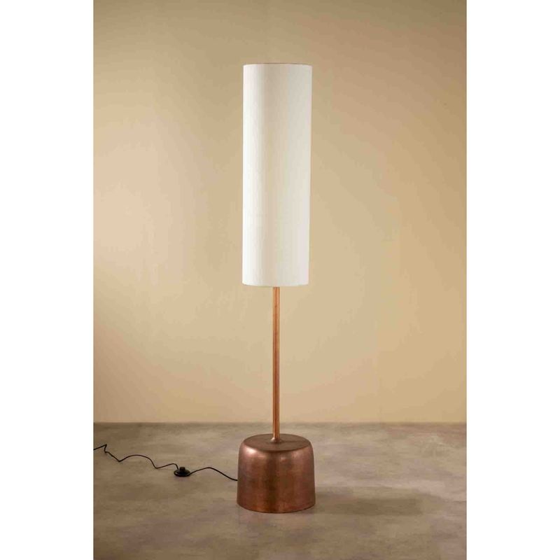 Buy Freedom Tree Tamara Gold Floor Lamp Ensemble with Solid Off White ...