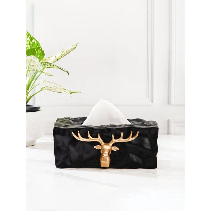 Buy Smokey Cocktail Musk Tissue Box Handmade Black Online