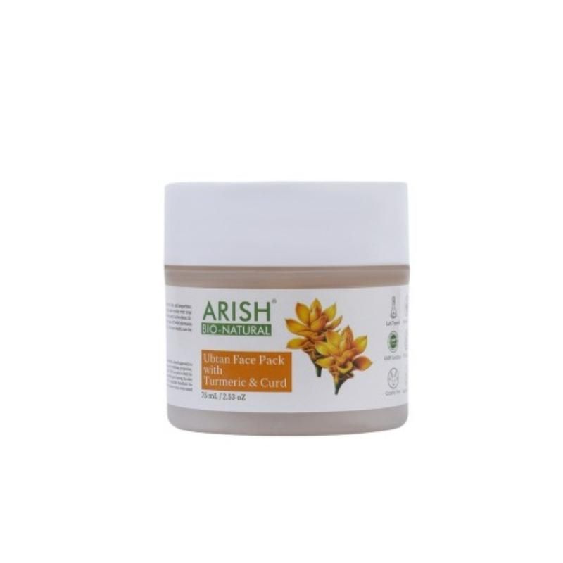 Buy ARISH BIO-NATURAL Ubtan Face Pack With Turmeric & Curd Online