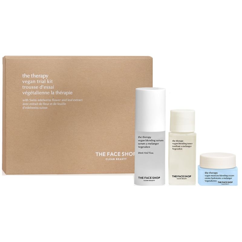 The Face Shop The Therapy Vegan Skincare Kit, Limited Edition Luxury ...
