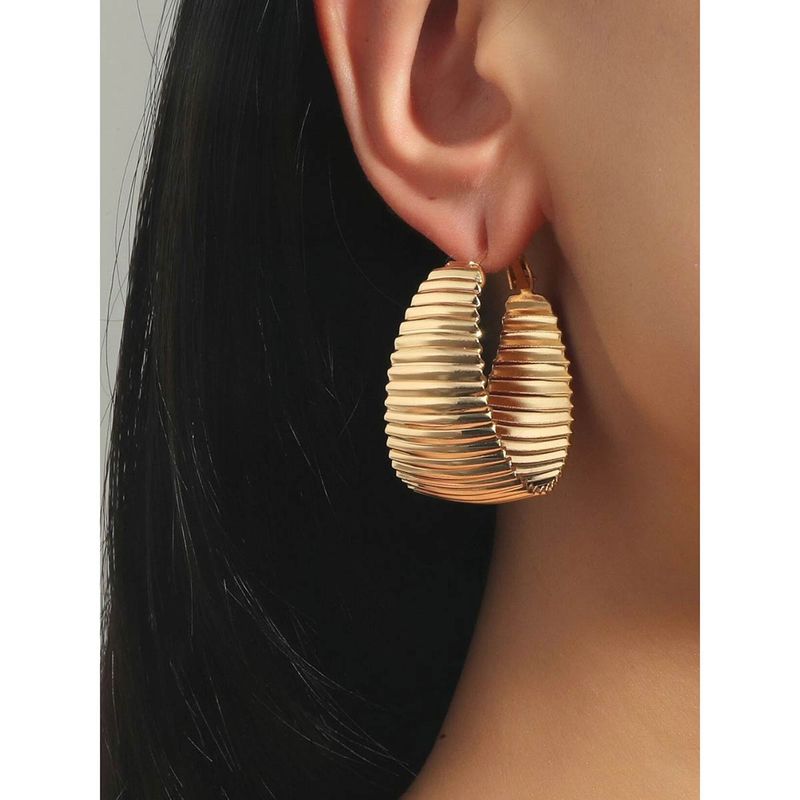 Buy Oomph Jewellery Gold Tone Large Party Fashion Hoop Drop Earrings Online