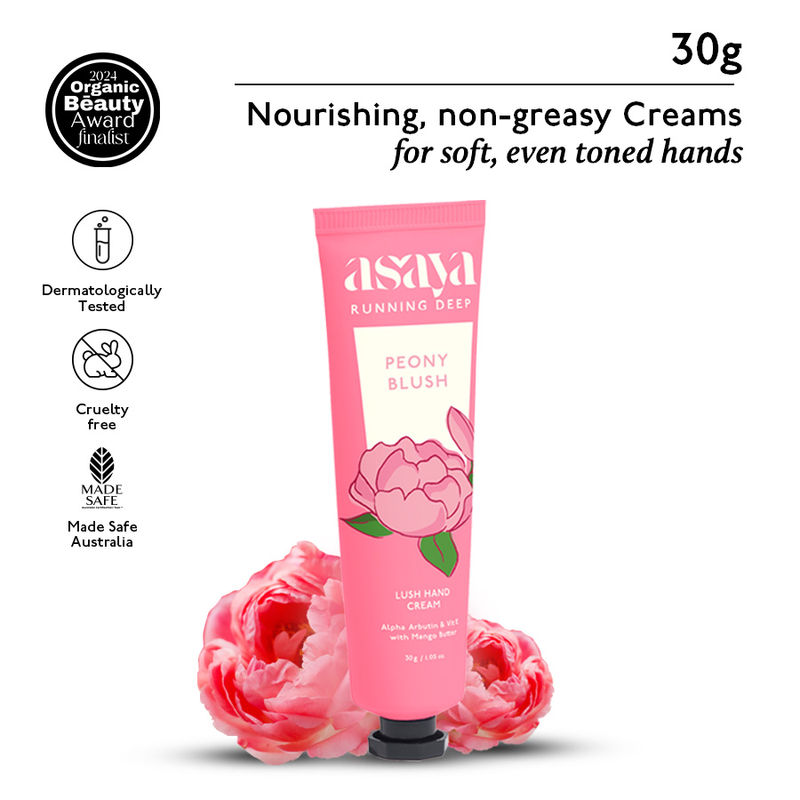 Buy Asaya Peony Blush Hand Cream For Women And Men Hydrating Hand Cream ...